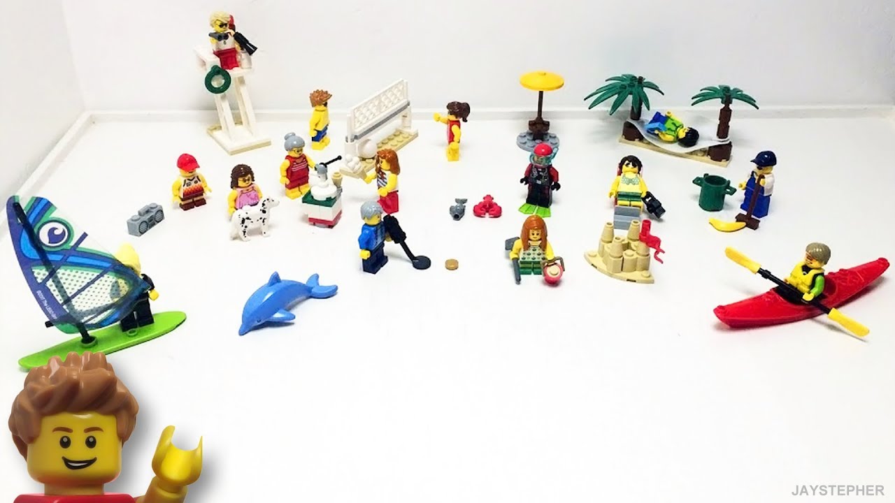 LEGO City People Pack - Fun At The Beach 60153 Unboxing & Exploration ...