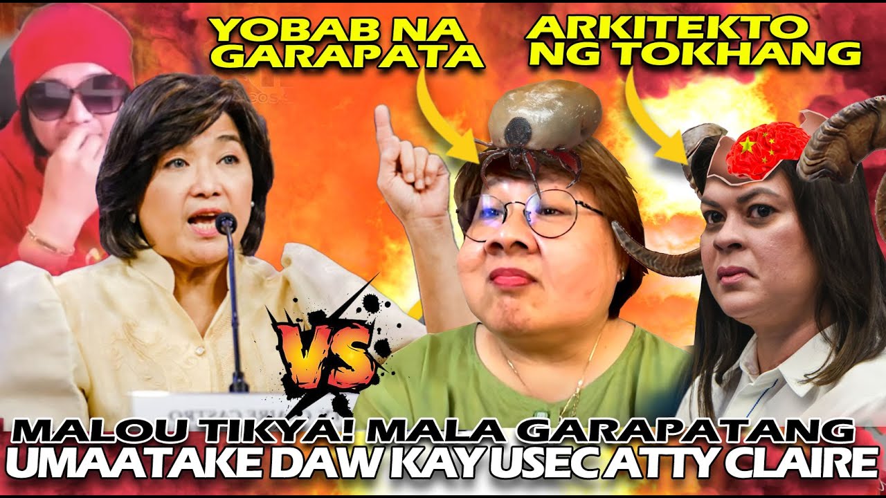 MALOU TIQUIA GARAPATA! ANG RESBAK NI USEC CLAIRE! SARA DUTERTE ...
