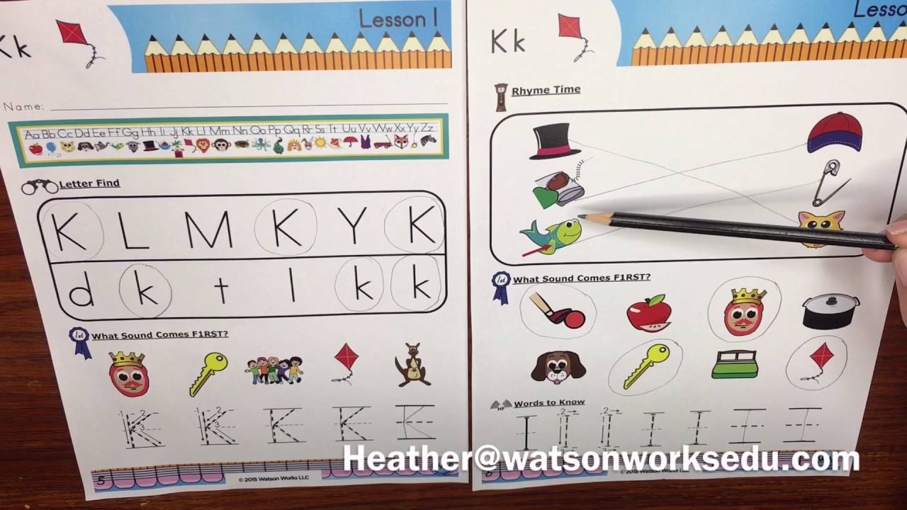 Kindergarten Daily Phonics Lesson Overview - YouTube
