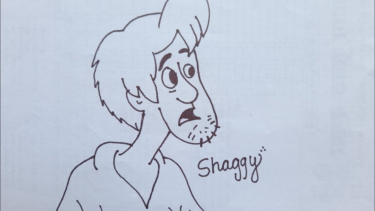 How to draw Shaggy | Scooby doo cartoon | Crazyarts - YouTube