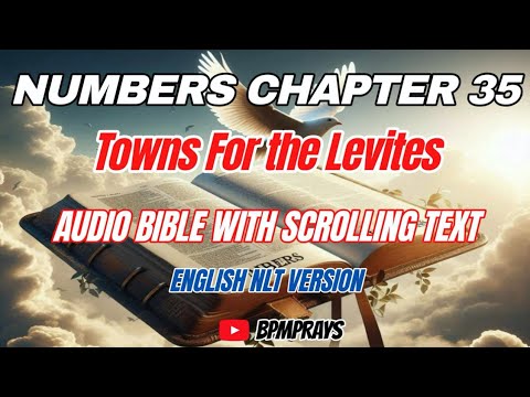 NUMBERS CHAPTER 35 | TOWNS FOR THE LEVITES - YouTube