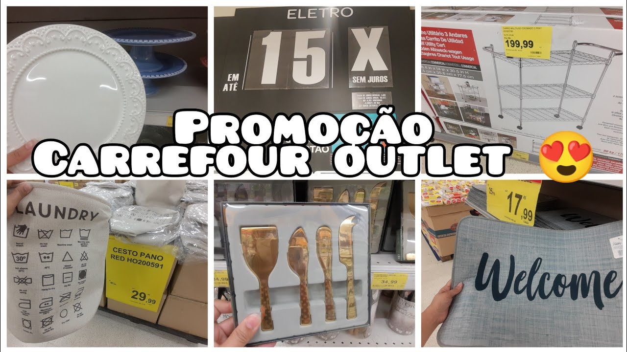 QUANTAS NOVIDADES E PROMOÇÕES NO CARREFOUR OUTLET 😍 - YouTube