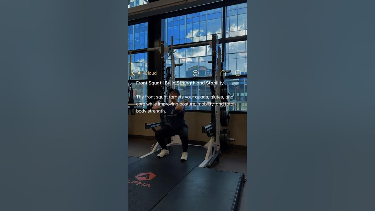 Barbell Front Squat Movement Demo - YouTube