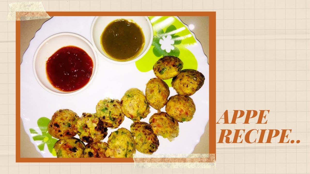 Appe recipe/easy to make nashta recipe/south indian snack. - YouTube