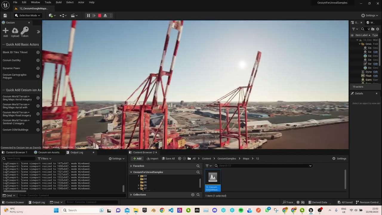Unreal Engine 5 Cesium - Liverpool and Wirral Flythrough - YouTube