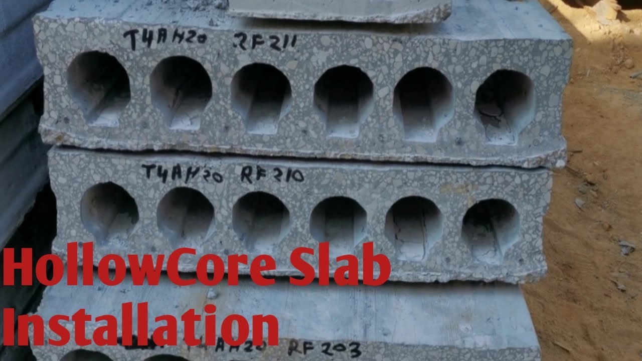 HollowCore Slab/ Pre-cast slab Installation step by step - YouTube
