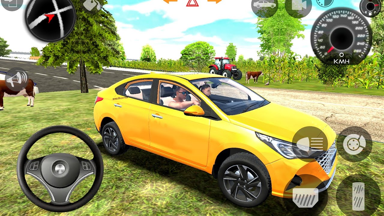 Indian Cars Simulator 3D 2023 #16 Hyundai Verna gadi game || Car Game ...