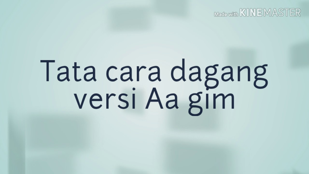 Berdagang Versi Aagim - YouTube