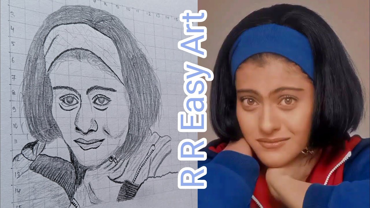 Kajol portrait | portrait of kajol | drawing portrait of bollywood ...