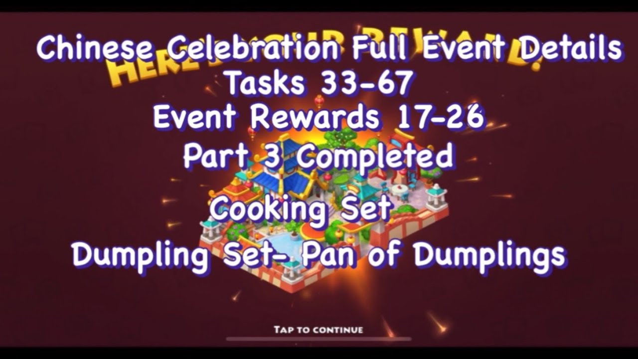 Township : Chinese Celebration Event | Tasks & Rewards | Tips & Tricks ...
