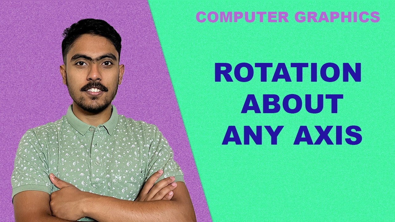Rotation About An Arbitrary Axis Solved Example Computer Graphics 3480
