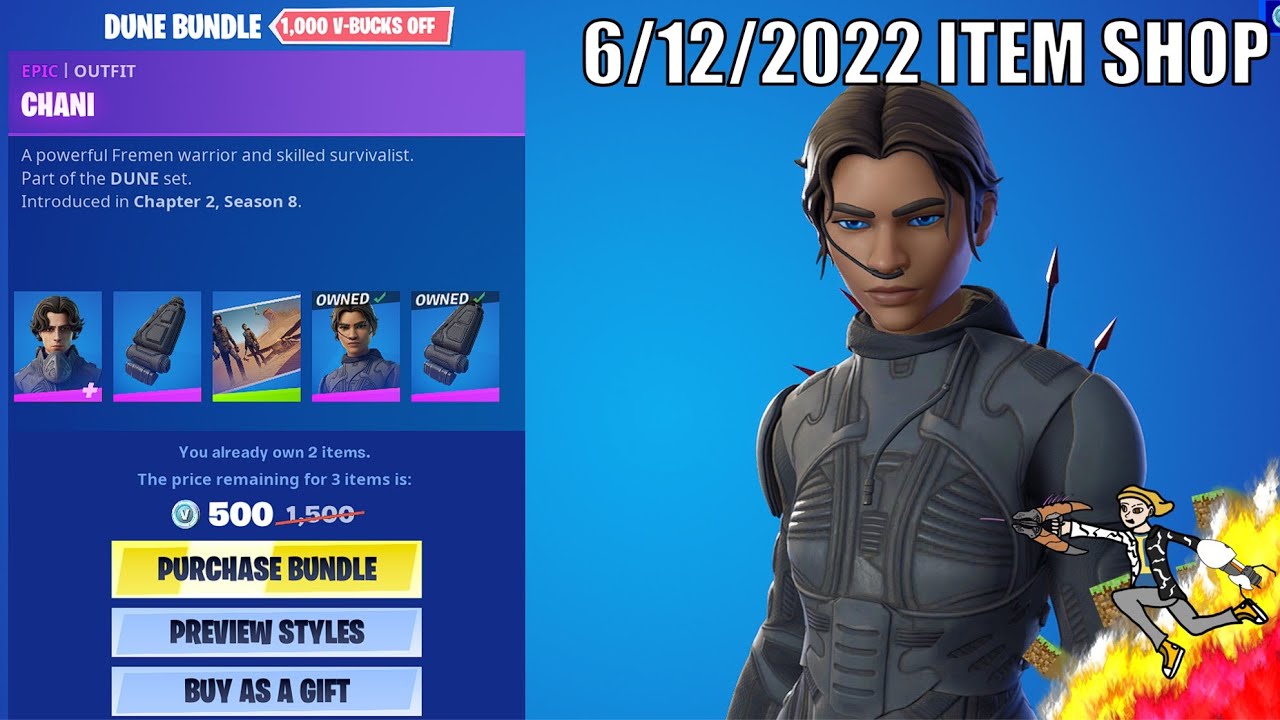 Dune Bundle Returns! | Fortnite Item Shop (12/6/2022) - YouTube