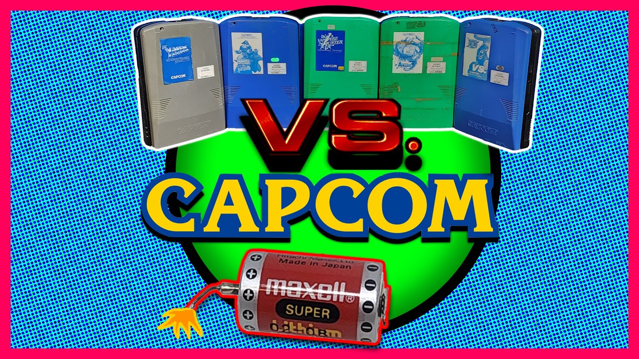 CPS-2 Arcade Battery Replacement | MARVEL VS CAPCOM - Clash Of Super Heroes - YouTube