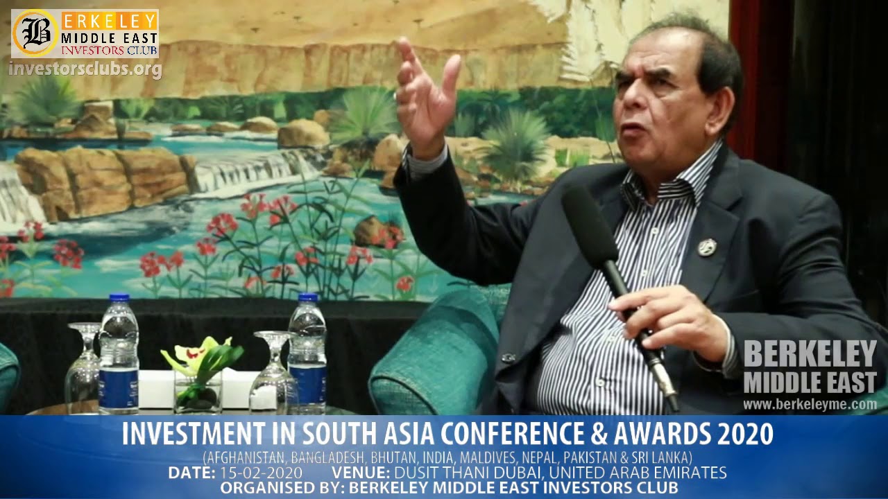 Dr. Syed Qaiser Anis spoke about Investment in South Asia Conference ...
