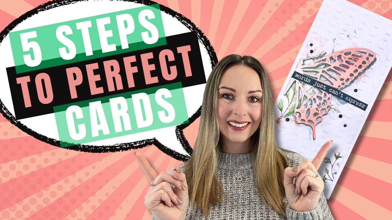 5 Steps to PERFECT Handmade Greeting Cards!! - YouTube