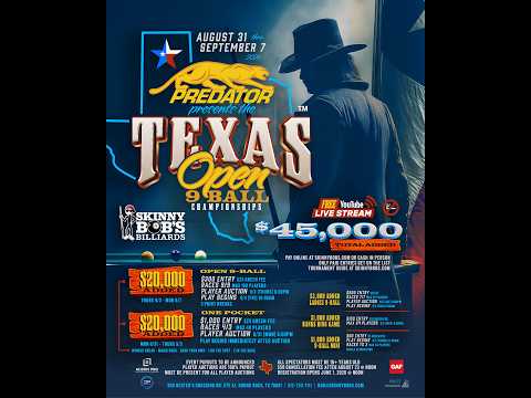 TEXAS OPEN 9 BALL CHAMPIONSHIP 2026,  ONE POCKET DIVISION TABLE 3