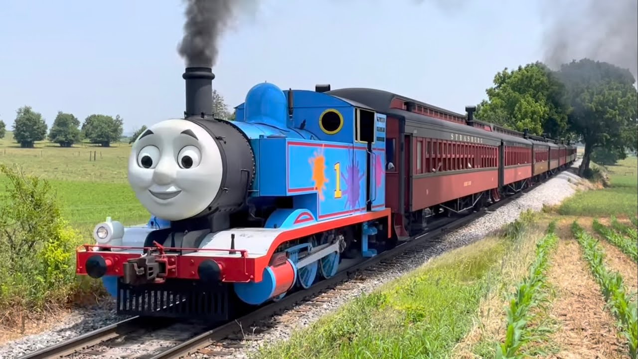 Strasburg Rail Road: Day Out With Thomas color tour 2023 - YouTube