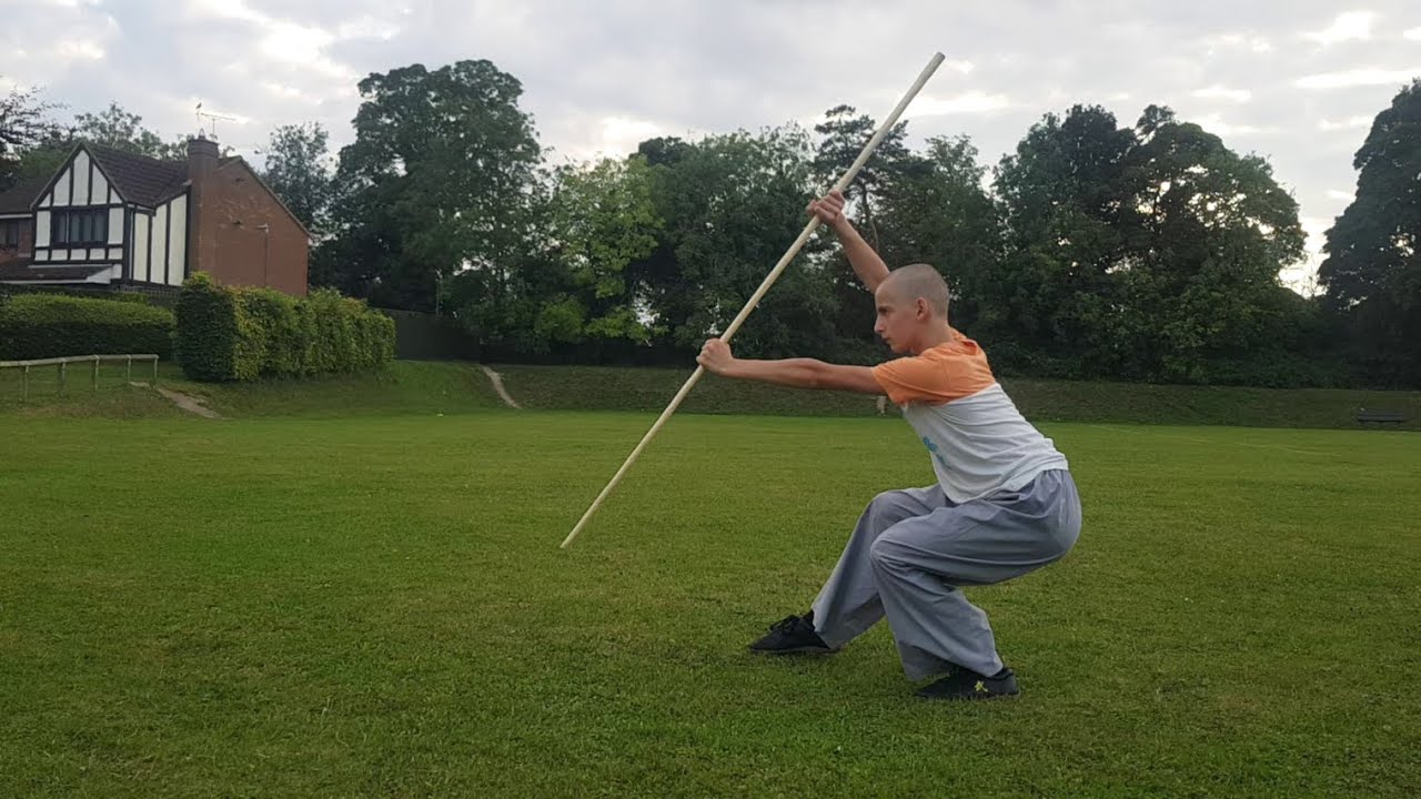 Gunshu (staff) preparation for Shaolin online KungFu championships ...