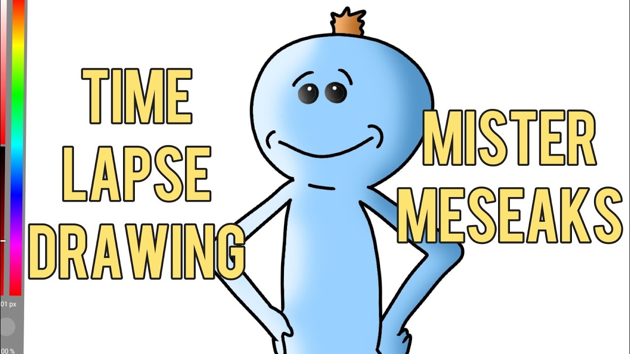 Mr Meeseeks, drawing step by step - YouTube