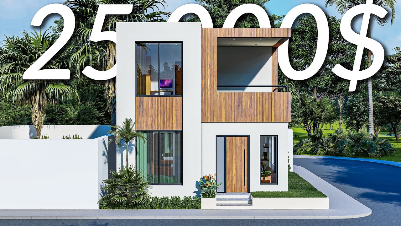 (6x7 Meters) Small House Design Idea with 3 Bedrooms | An Amazing House ...