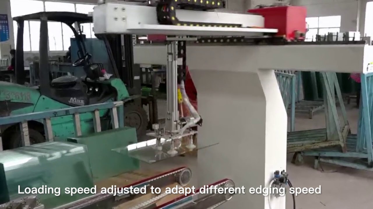 Sanfo automatic high-speed glass loading manipulator for edging machine ...