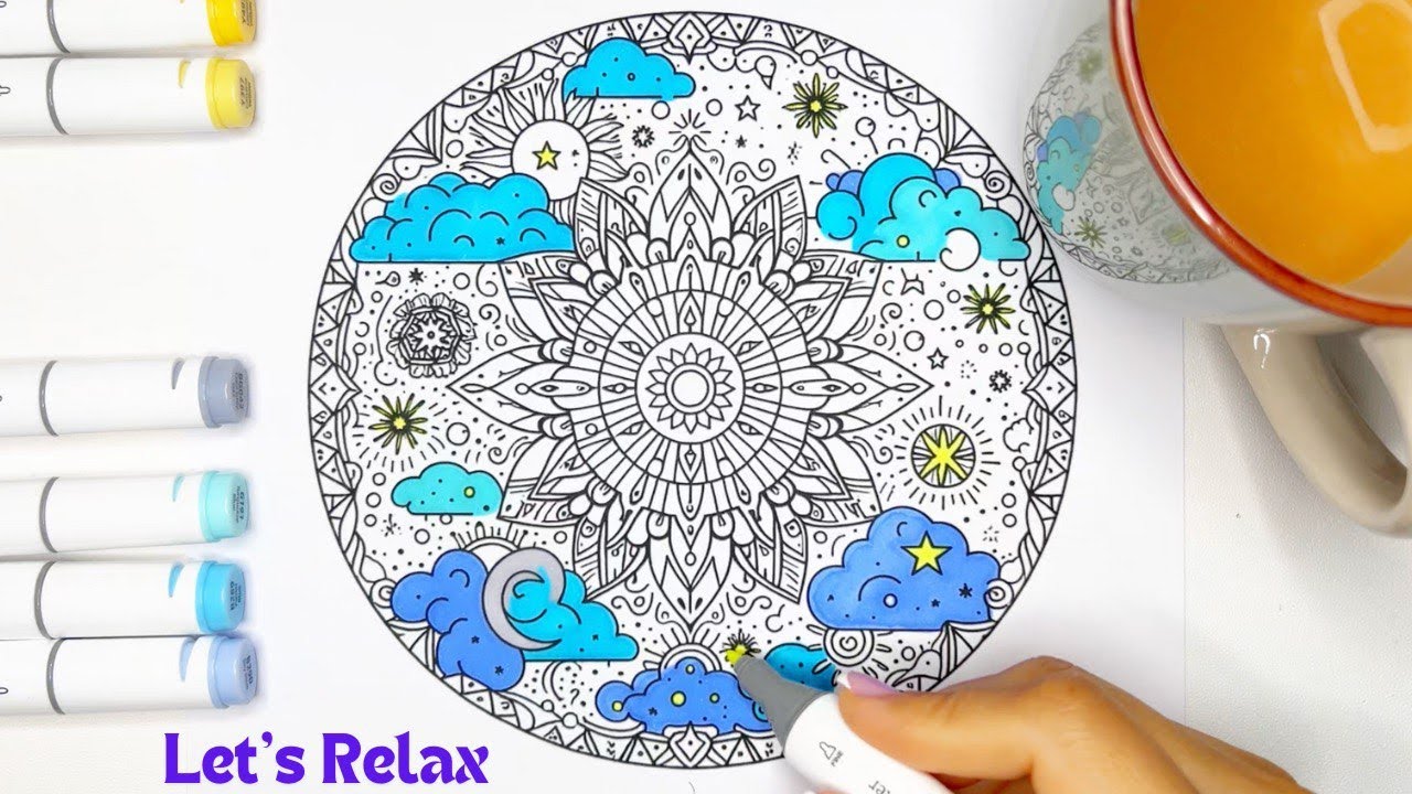 Relaxing Zen Coloring | Stress Relief & Mindfulness | Tranquil Art for ...