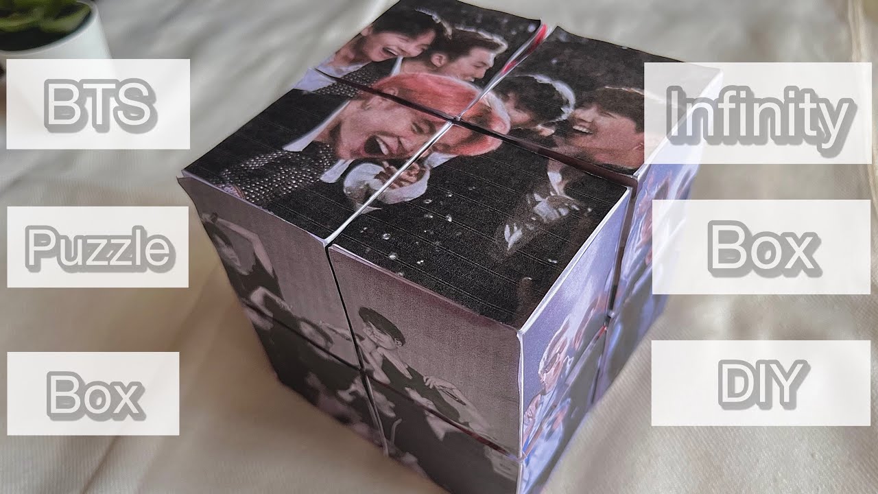 Paper Infinity Cube | Paper Puzzle box | BTS Gift Idea For Army DIY ...