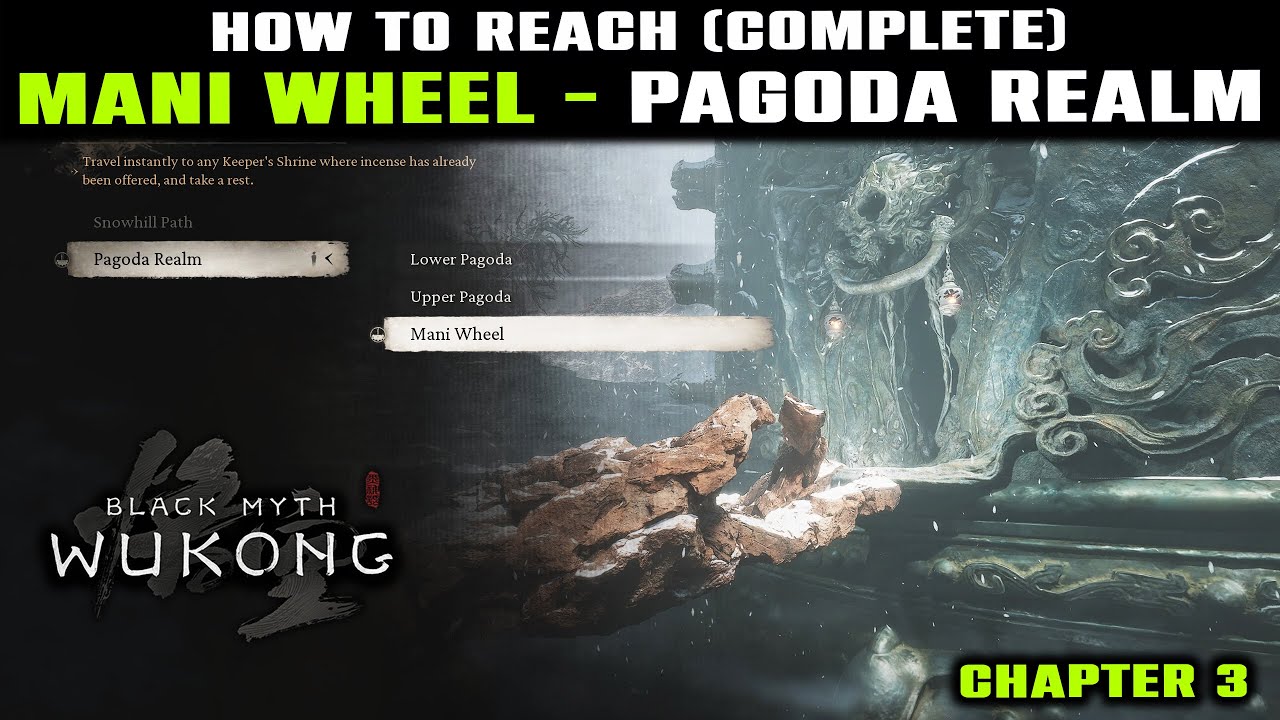 MANI WHEEL Location Guide | Pagoda Realm | Lower & Upper Pagoda | Black ...