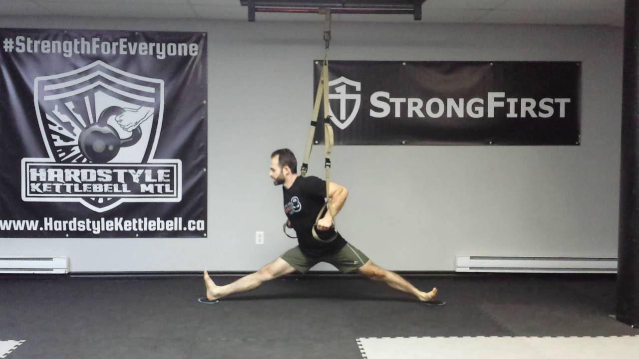 The Split Switch stretch w/TRX - YouTube