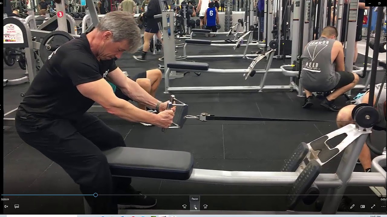 Seated lat Stretch - YouTube