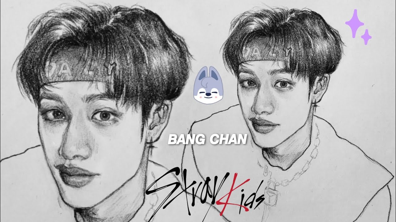 [SKZ] Speed Drawing Bangchan straykids /kpop idol - Rini8sh - YouTube