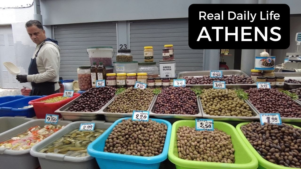 Real Daily Life in Athens City Centre - Greece - YouTube