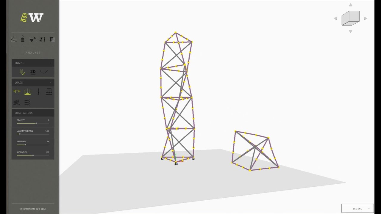 PushMePullMe 3D | tensegrity - YouTube