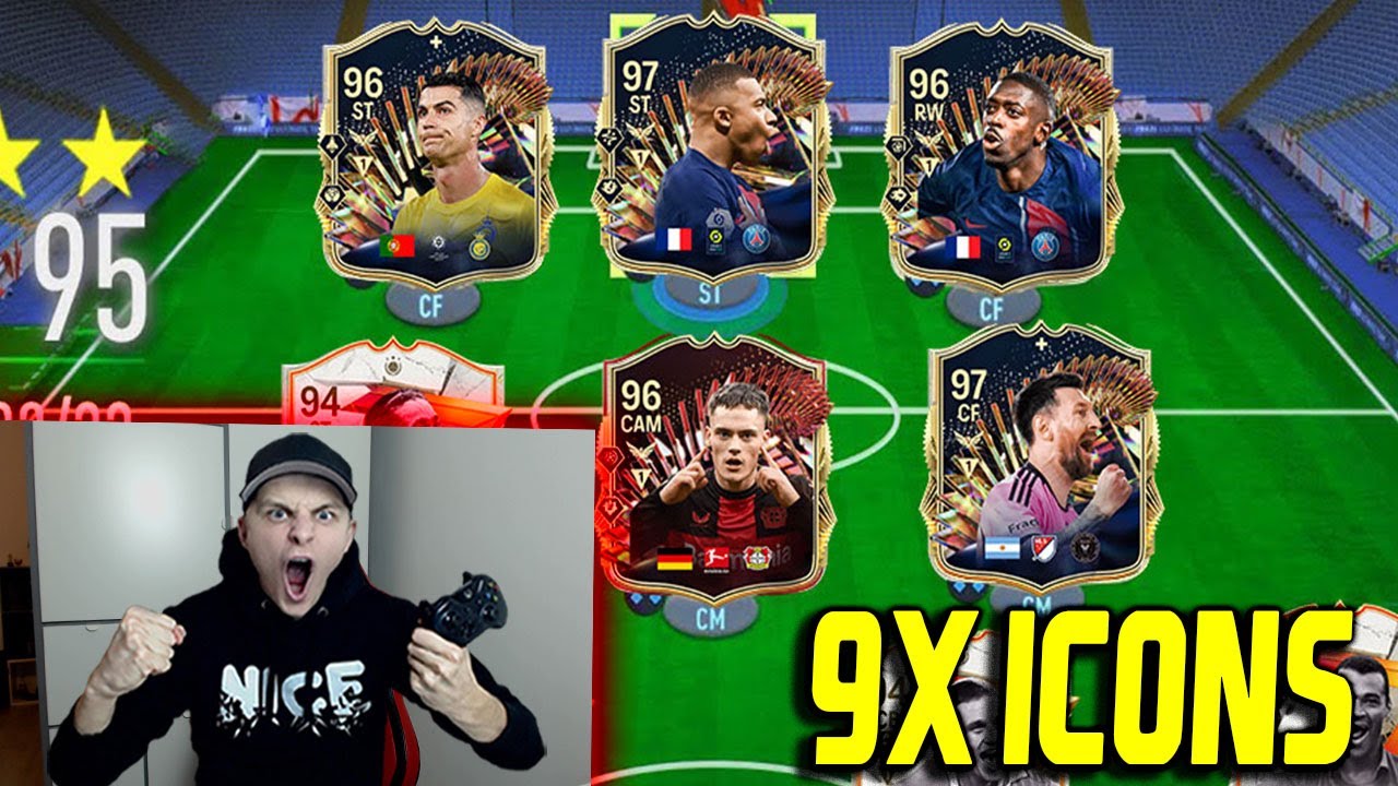 EA FC 24 (FIFA 24): WELTREKORD! 9x ICONS in TOTS 131 Rated ICON Fut Draft Challenge Ultimate ...