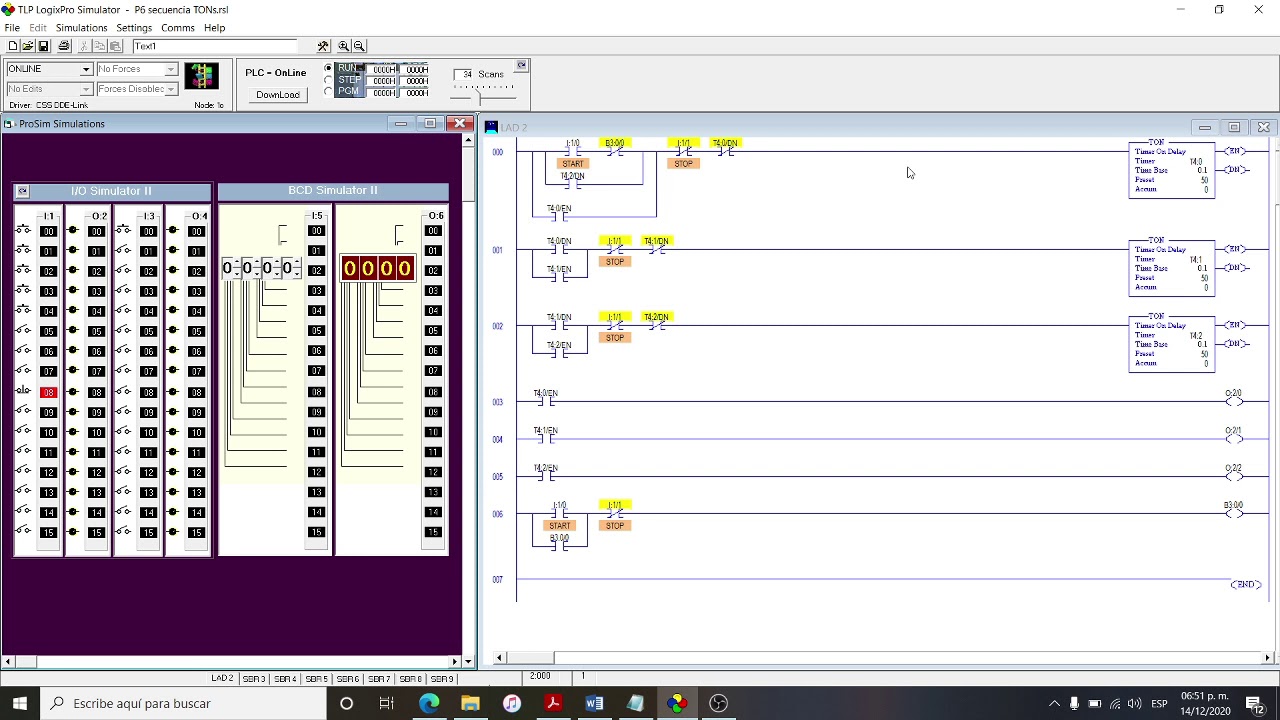 LogixPRO - Secuencias con TIMERS ON - YouTube
