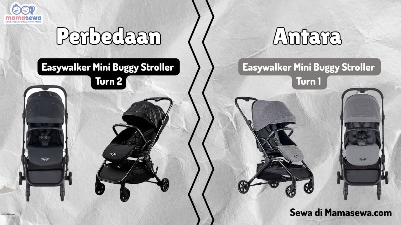 Stroller Easywalker Mini Buggy Turn 2 & Easywalker Mini Buggy Turn 1 – Apa Saja Perbedaannya ...