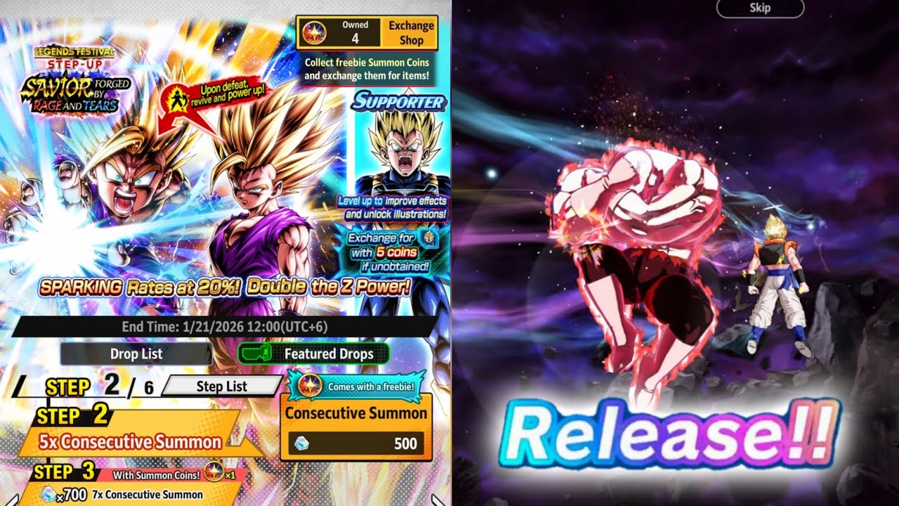 Crazy NEW LF FSK Gohan Summon!!!-Dragon Ball Legends - YouTube