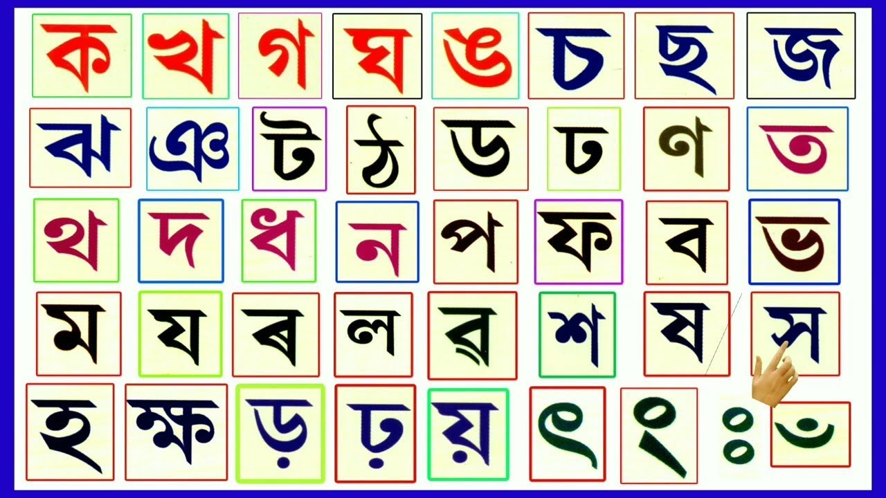 Assamese alphabet ka kha ga/ Byonjonborno/ Learning Assamese alphabet/ক ...