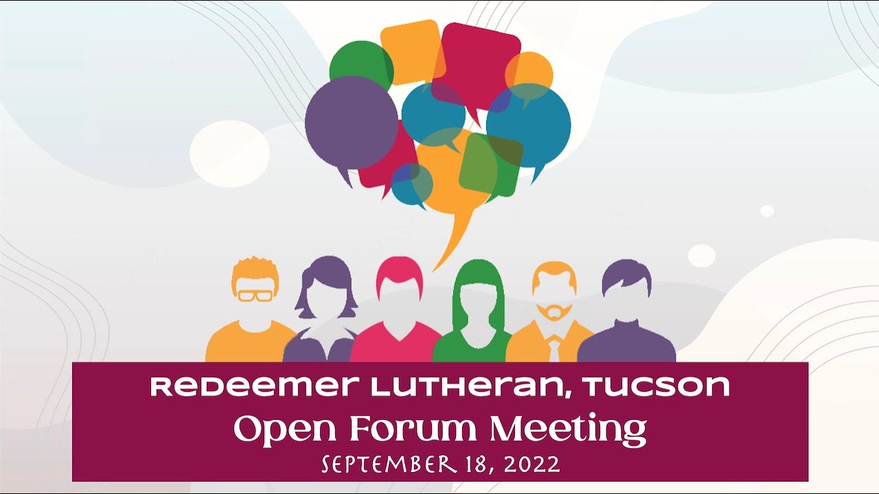 Congregational Open Forum Meeting - YouTube