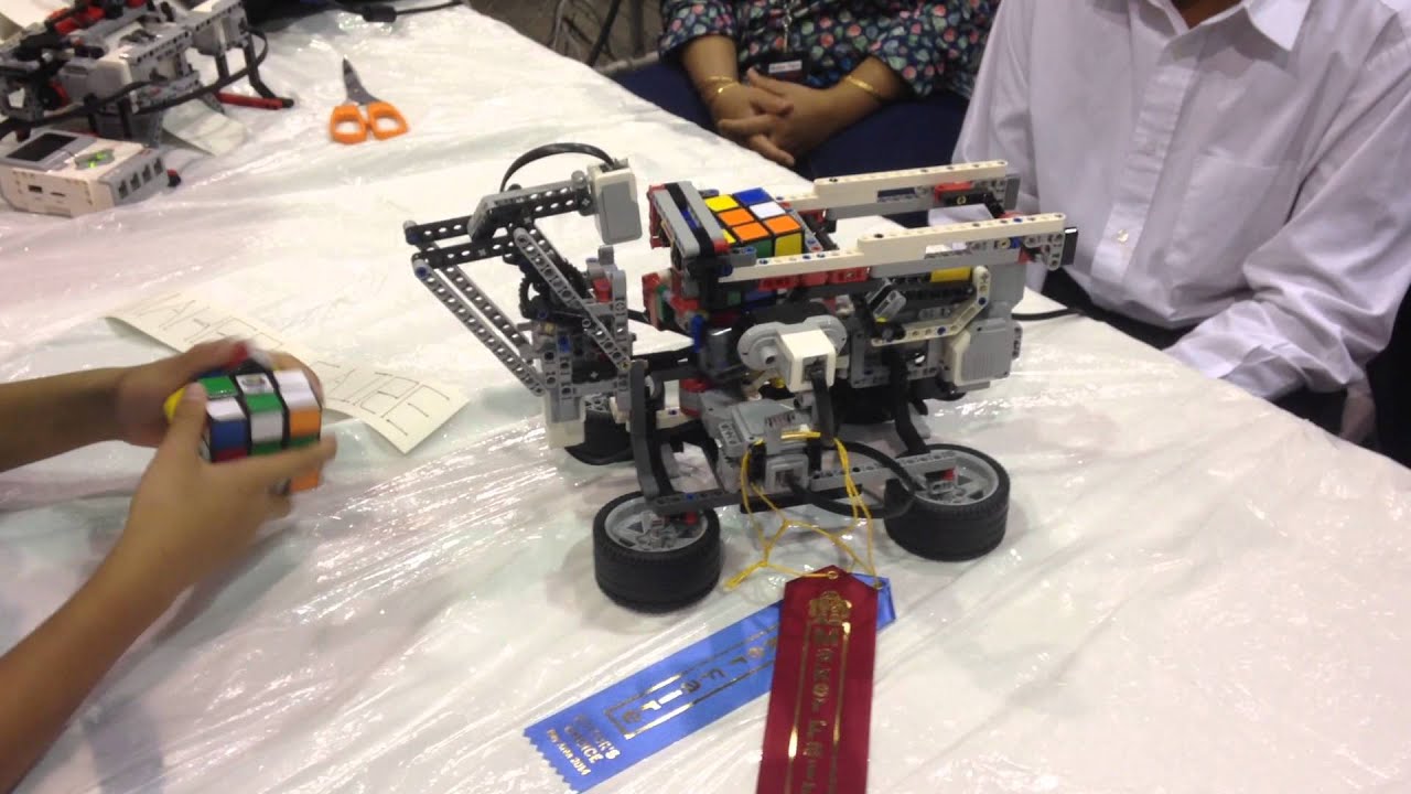 Awesome! Robot for magic cube made by an Indian kid on maker faire ...