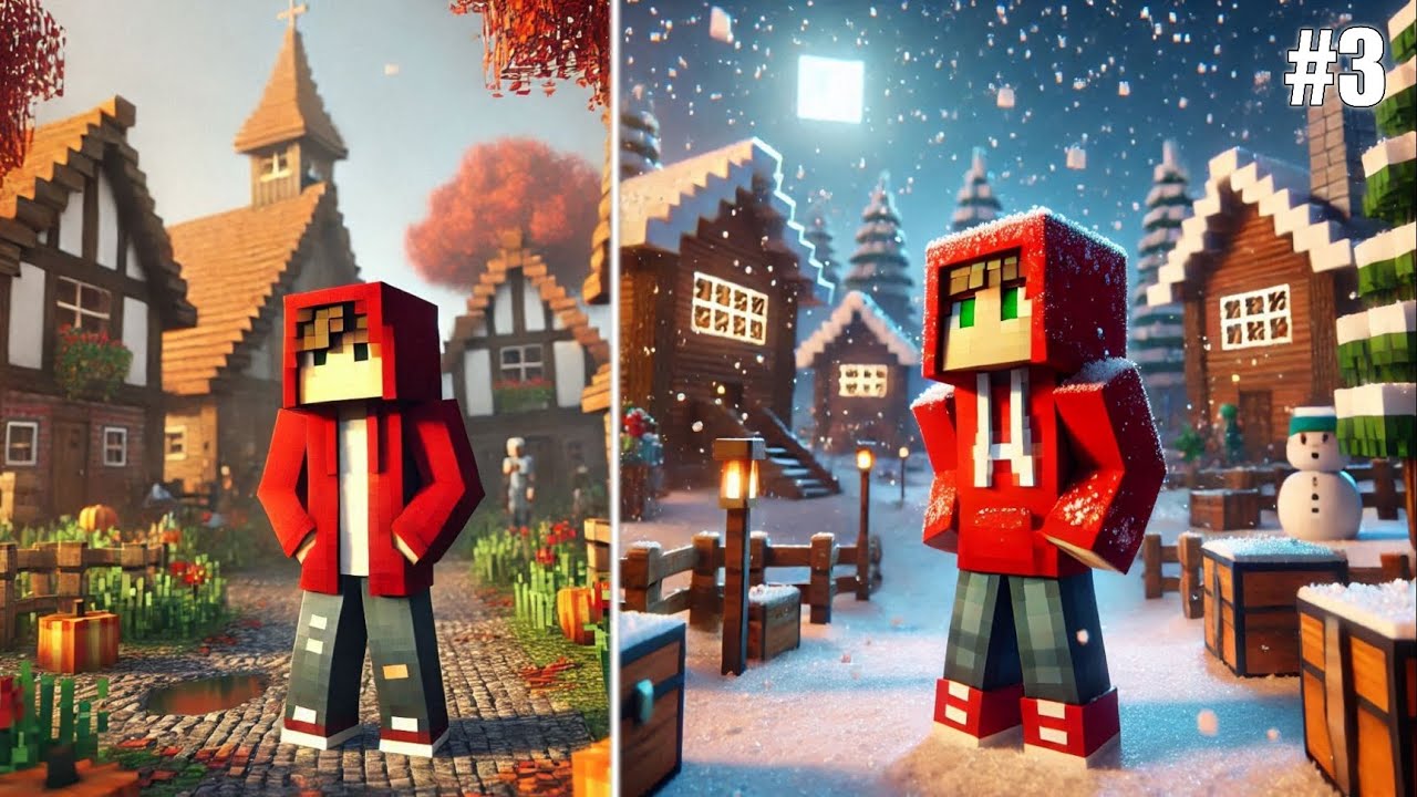 Minecraft Survival SMP : I visited 2 different types of villages ...