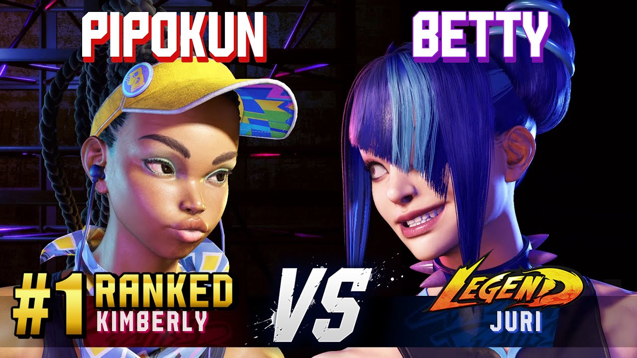 SF6 PIPOKUN (#1 Ranked Kimberly) vs BETTY (Juri) High Level Gameplay ...