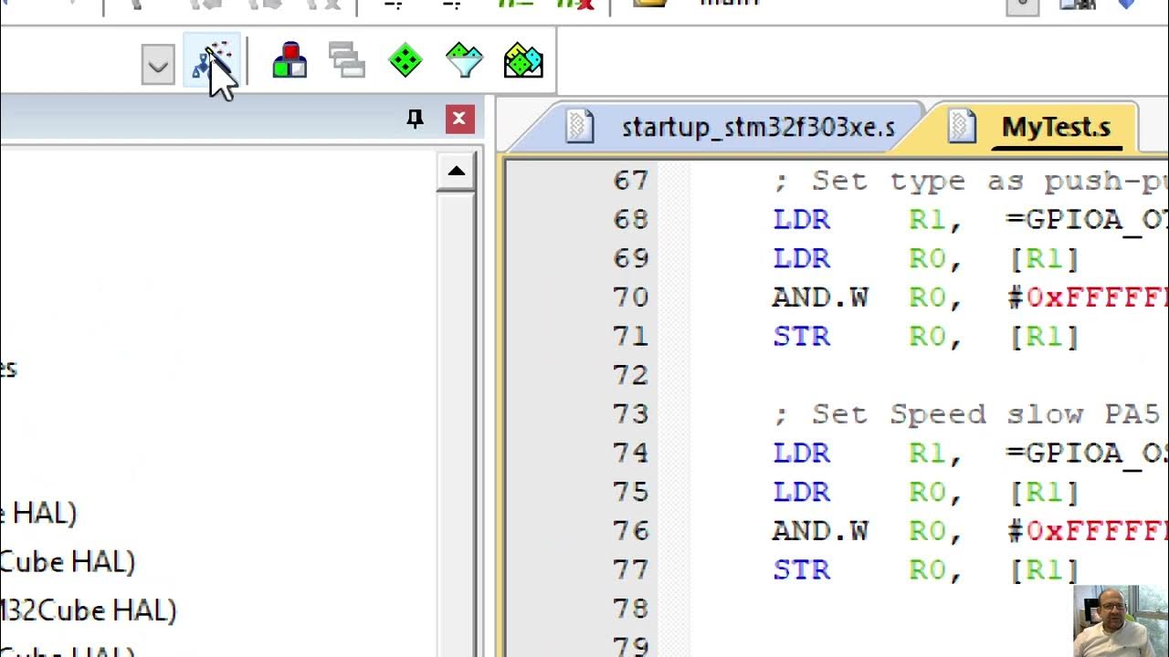 Arm Keil Short Tutorial On Assembly Language Build And Debug Youtube