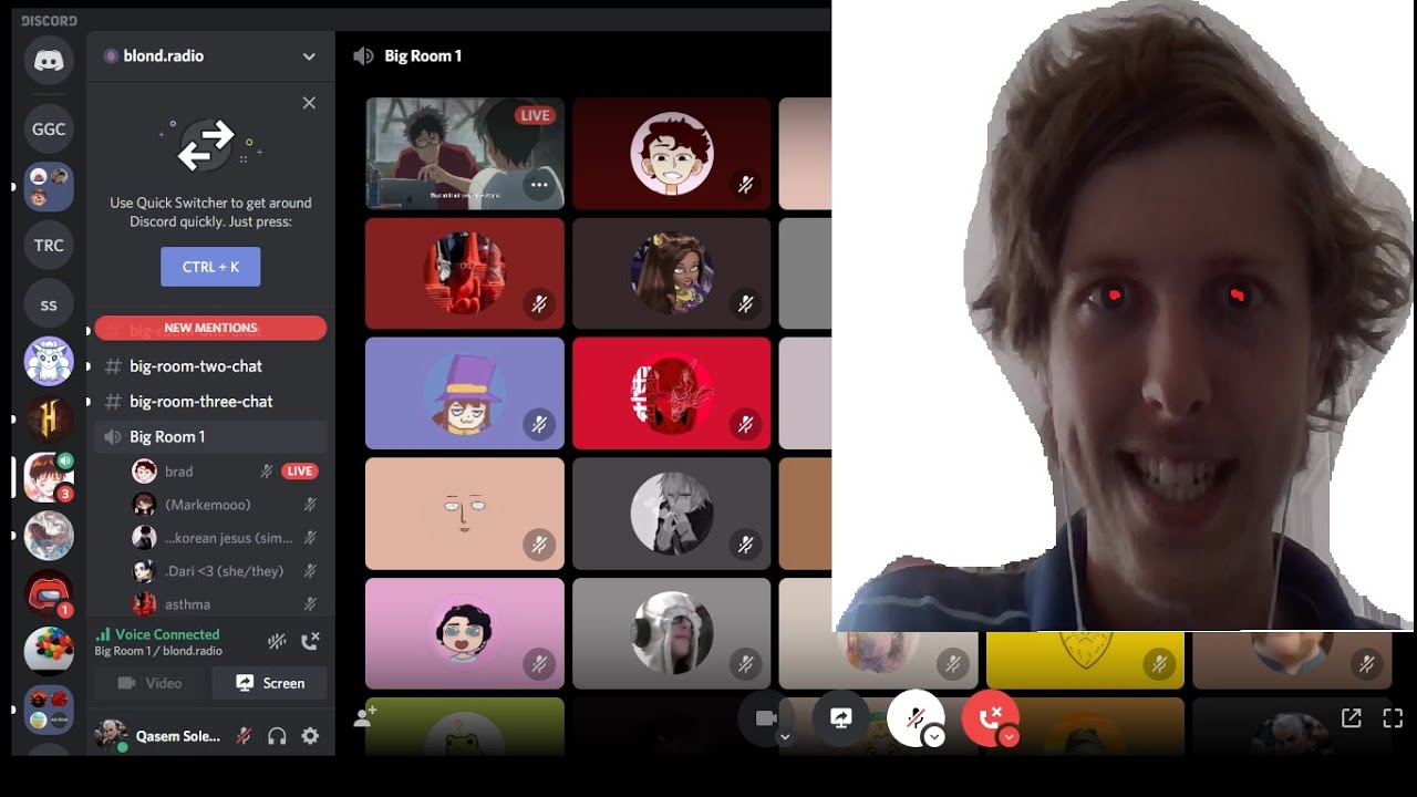 Crazy discord guy scream - YouTube