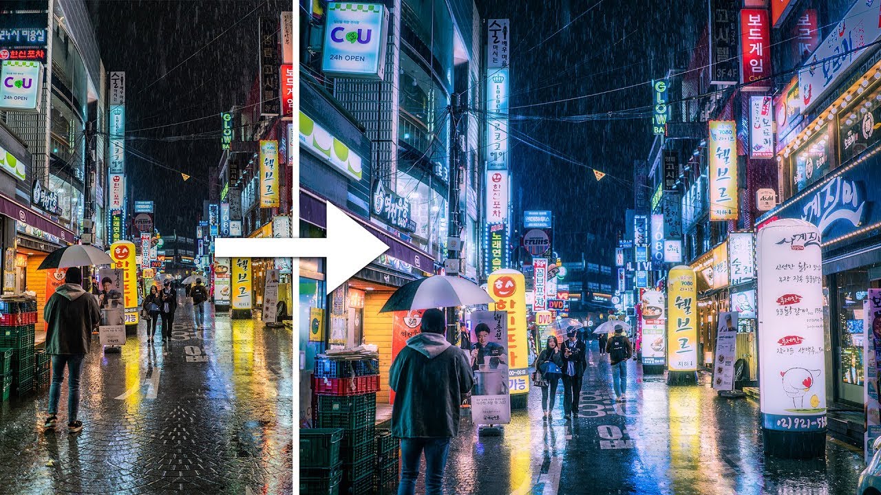 Cyberpunk Color Grading Effect - Photoshop Tutorial - YouTube