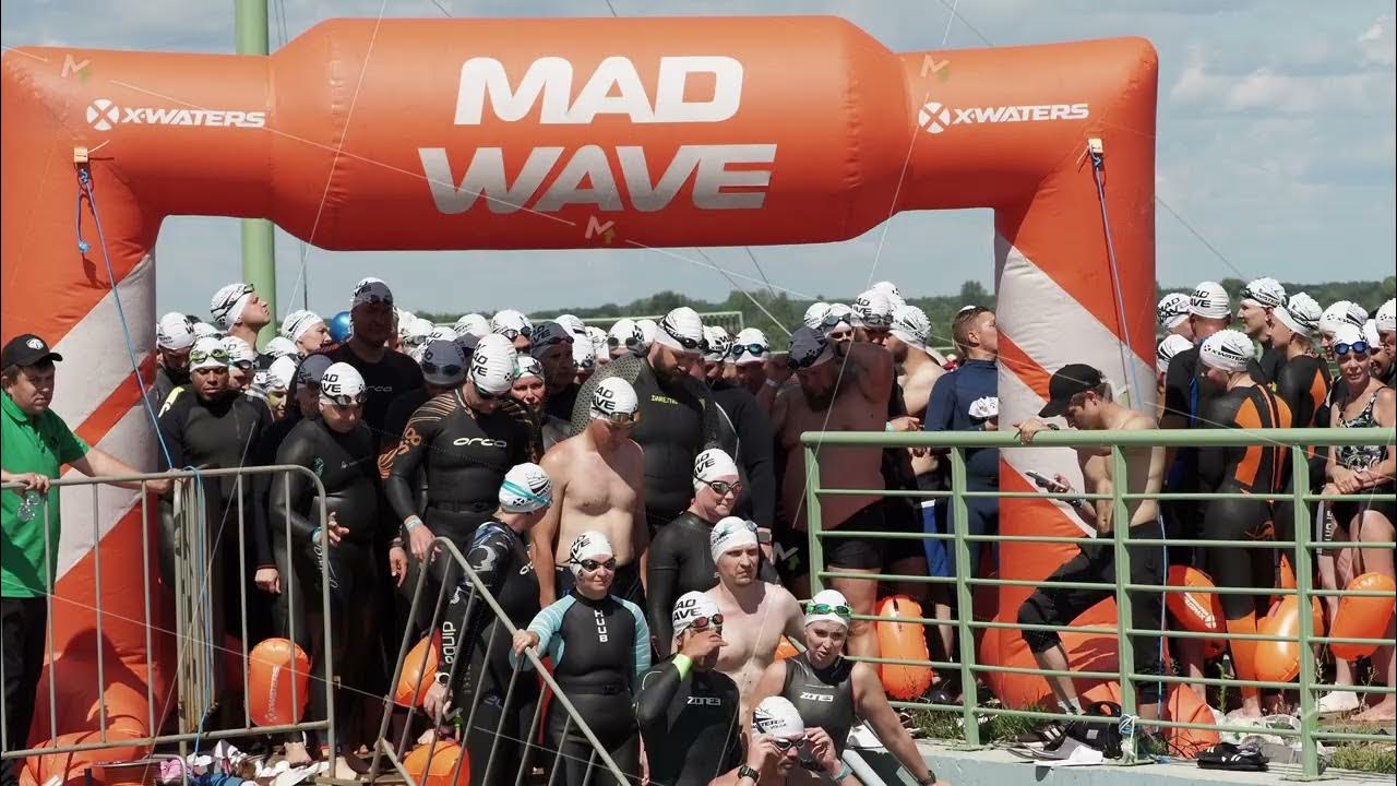 Nizhny Novgorod, Russia, Volga River. 07.27.2024. X-WATERS Volga. The start of a mass swim along ...
