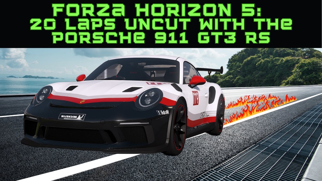 FH5: Porsche 911 GT3 RS (stock) 20 laps on Horizon Mexico Circuit - YouTube