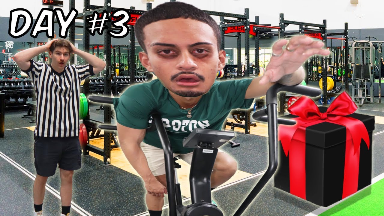 Last To Leave Gym Wins Mystery Prize - YouTube