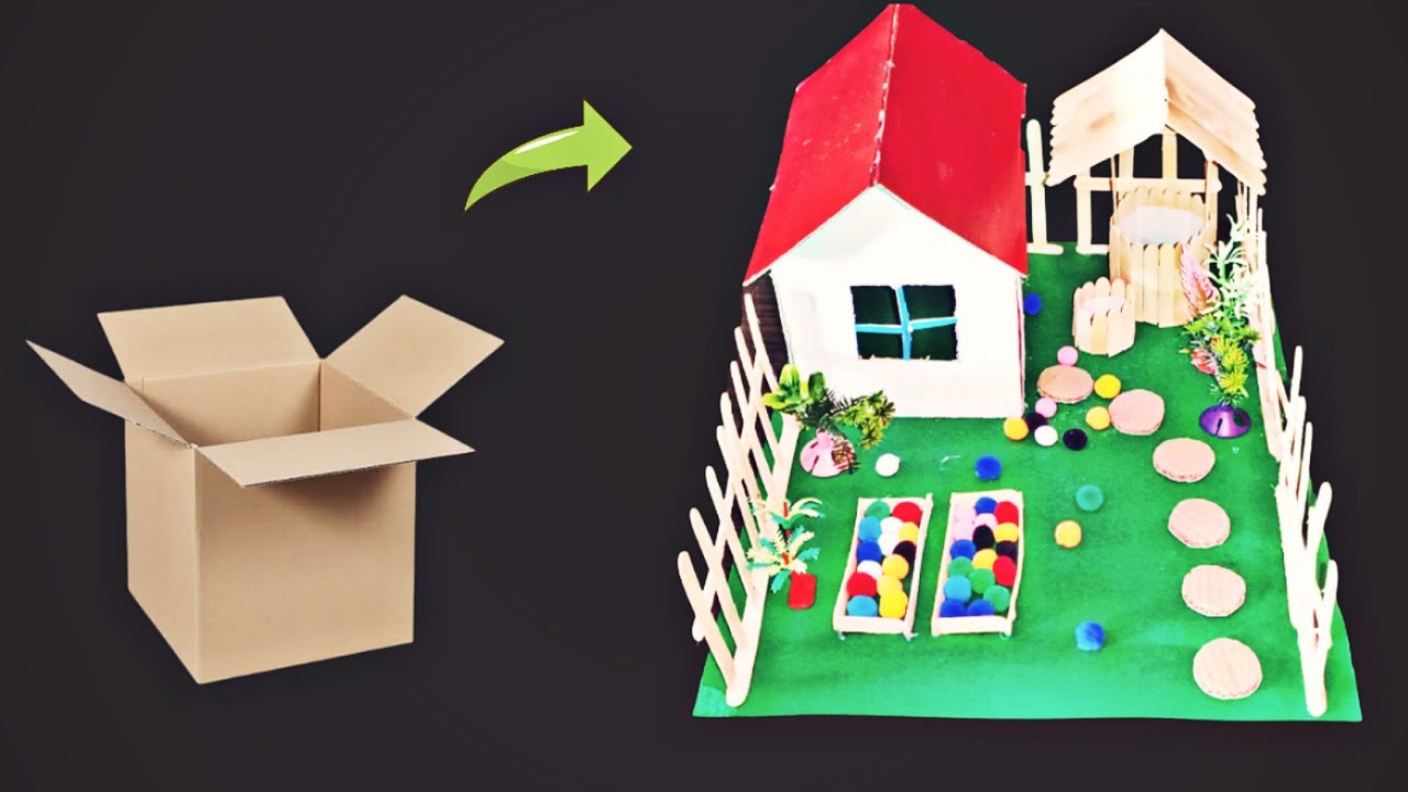 DIY How to make beautiful home with paper | Best Out of waste | Paper ...