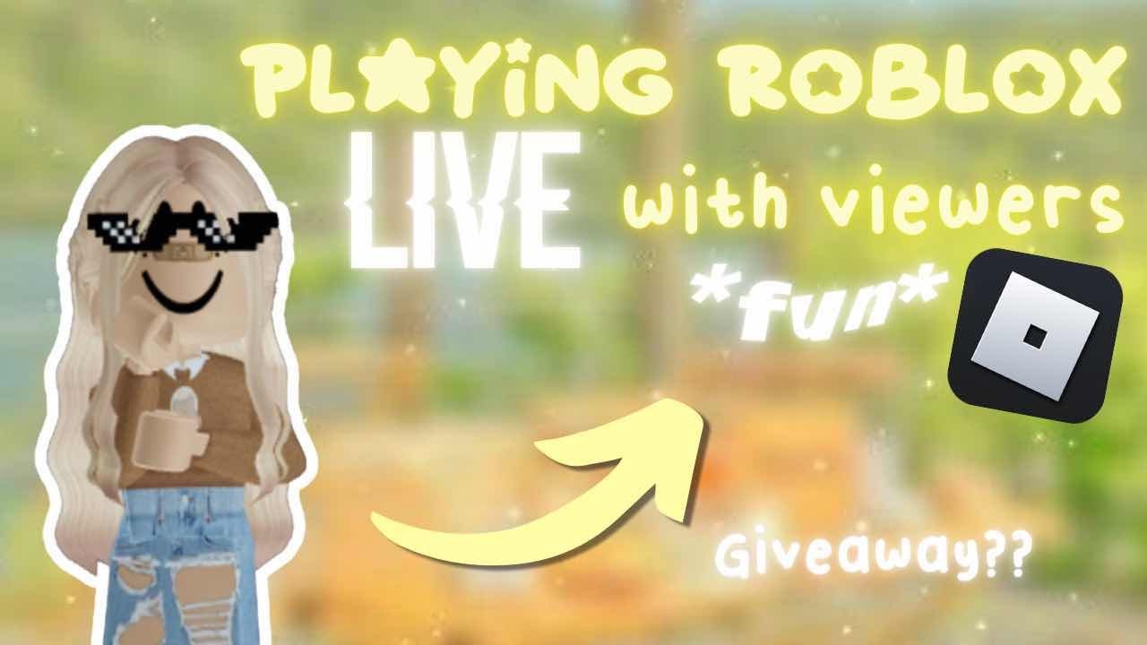 PLAYING roblox with fans!! *live* GIVEAWAY?? - YouTube